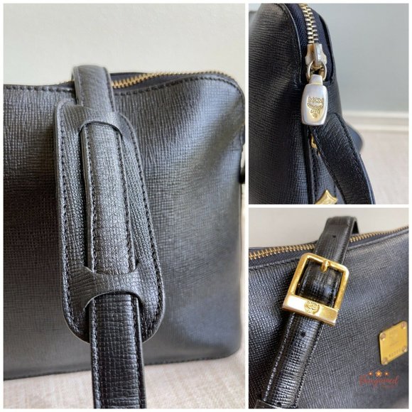 MCM | Bags | Authentic Mcm Vintage Studded Logo Shoulder Bag | Poshmark